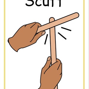 Rhythm Stick Visual for Primary Singing Time Activity Easy Singing Time ...