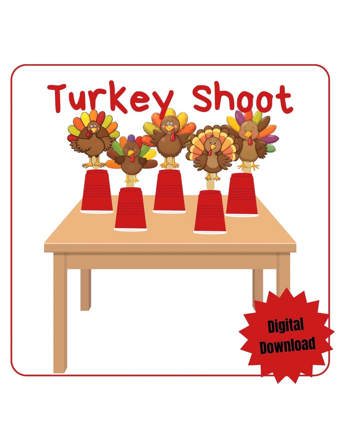 Turkey Shoot Primary Thanksgiving Singing Time Activity Fun ...