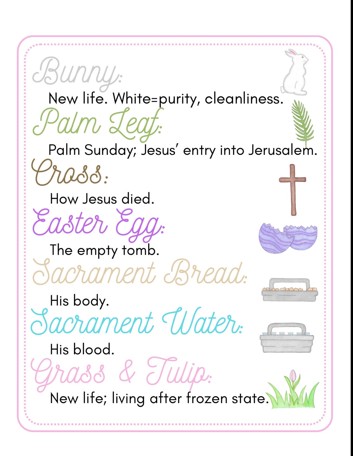 Easter Symbolism for Primary Singing Time Meaningful Easter Idea for ...