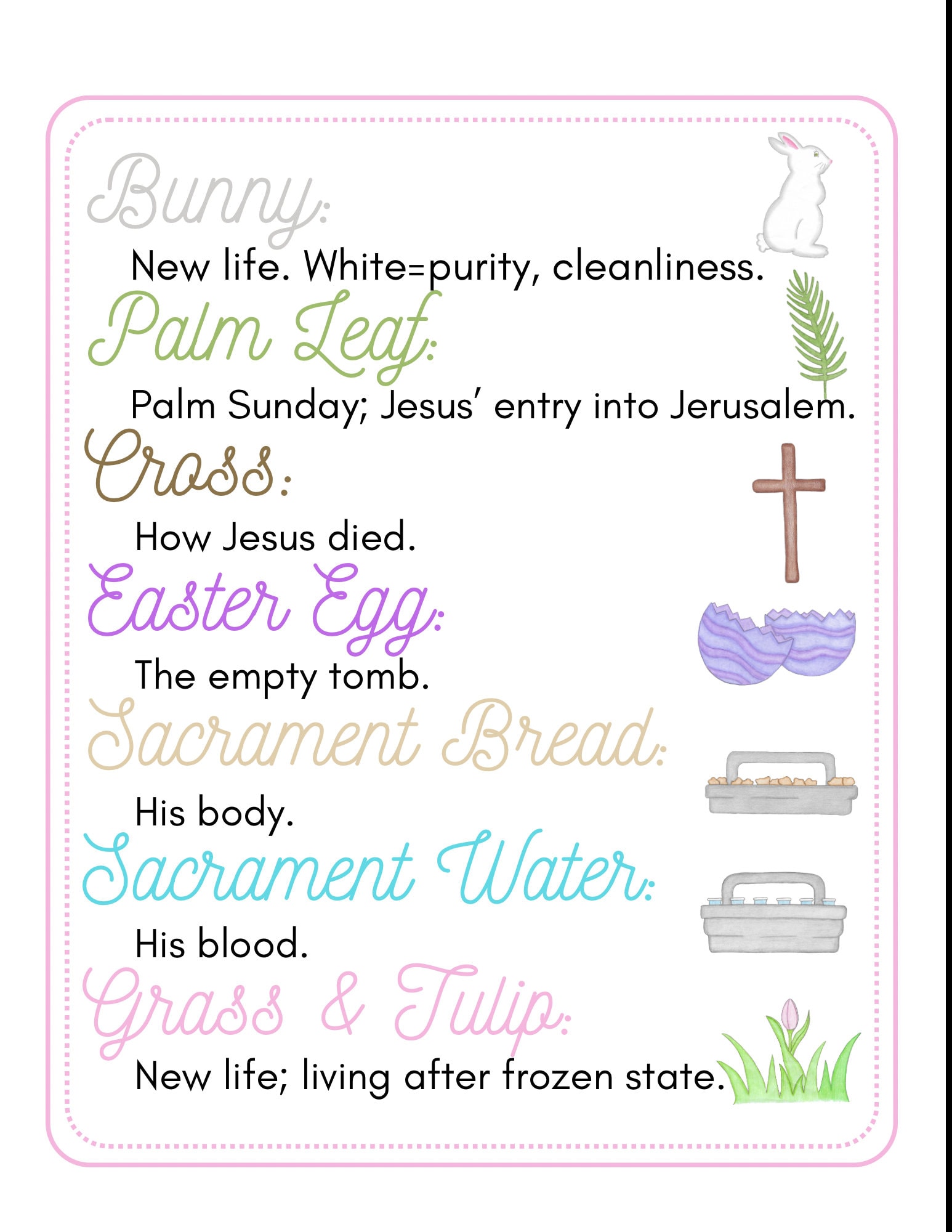 Easter Symbolism for Primary Singing Time Meaningful Easter Idea for ...