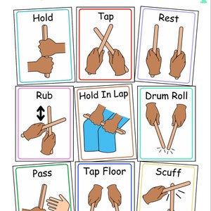 Rhythm Stick Visual for Primary Singing Time Activity Easy Singing Time ...