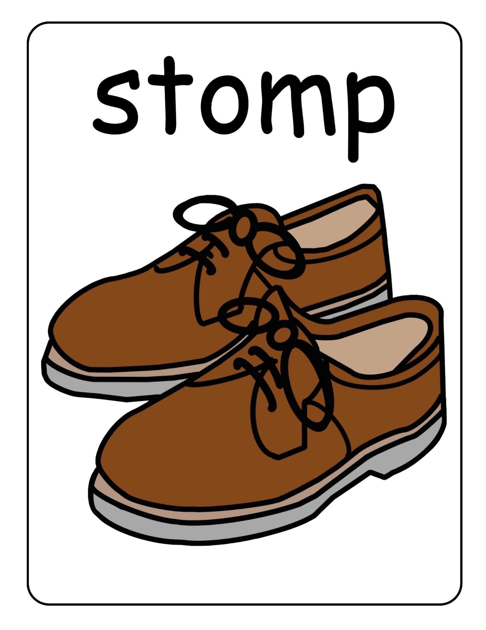 Body Rhythm Singing Time Visual Printable Singing Time Prop for Primary ...