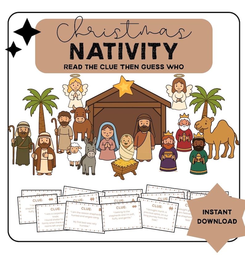 Christmas Nativity Activity • Primary Singing Time • Family Christmas ...