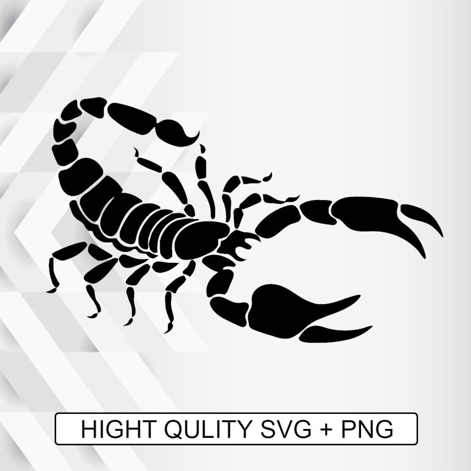 Scorpion SVG and PNG Files Clipart Scorpion Print SVG Digital | Etsy