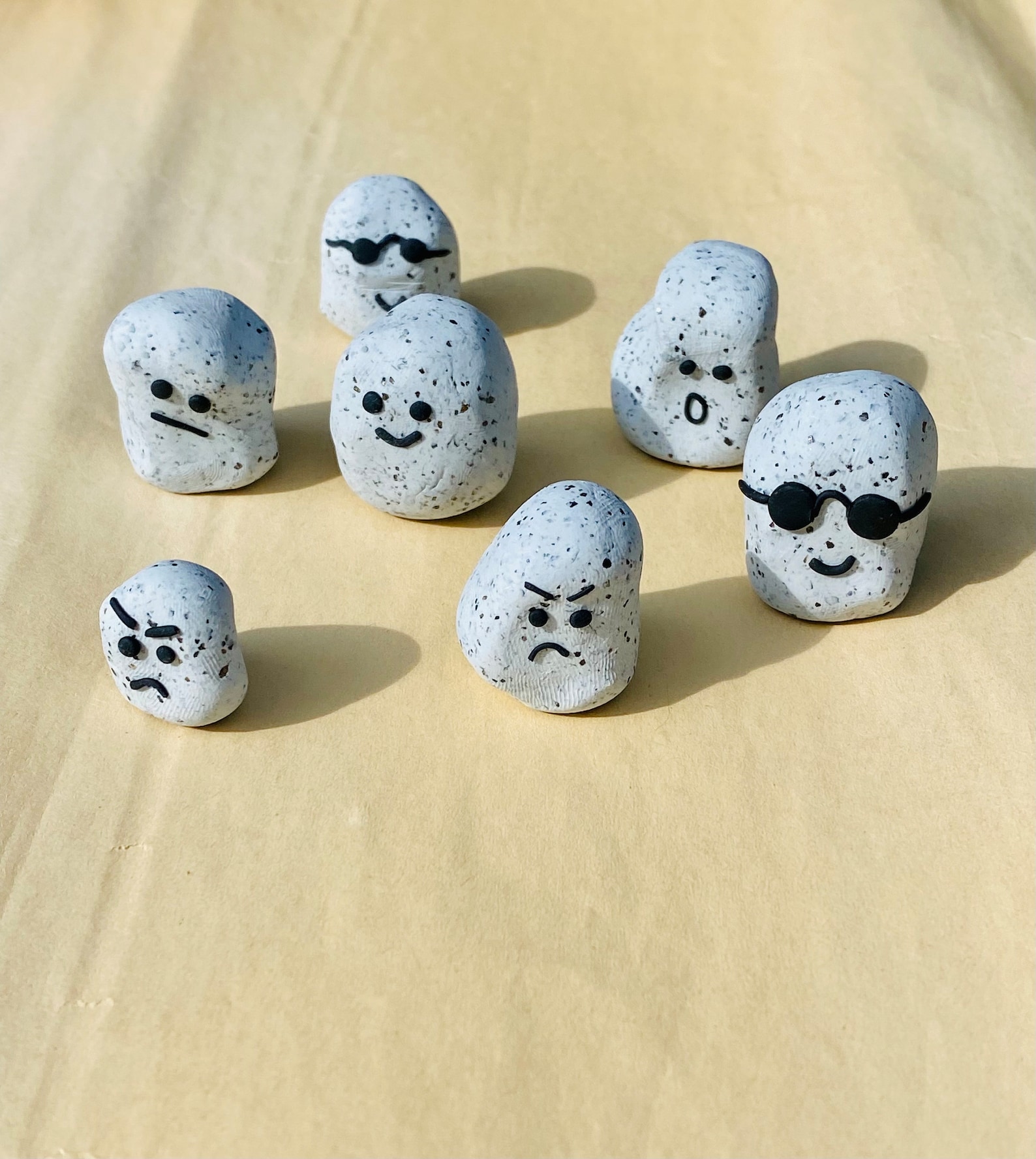 Emotional Support Rock | Polymer Clay | Pet Rock - Etsy