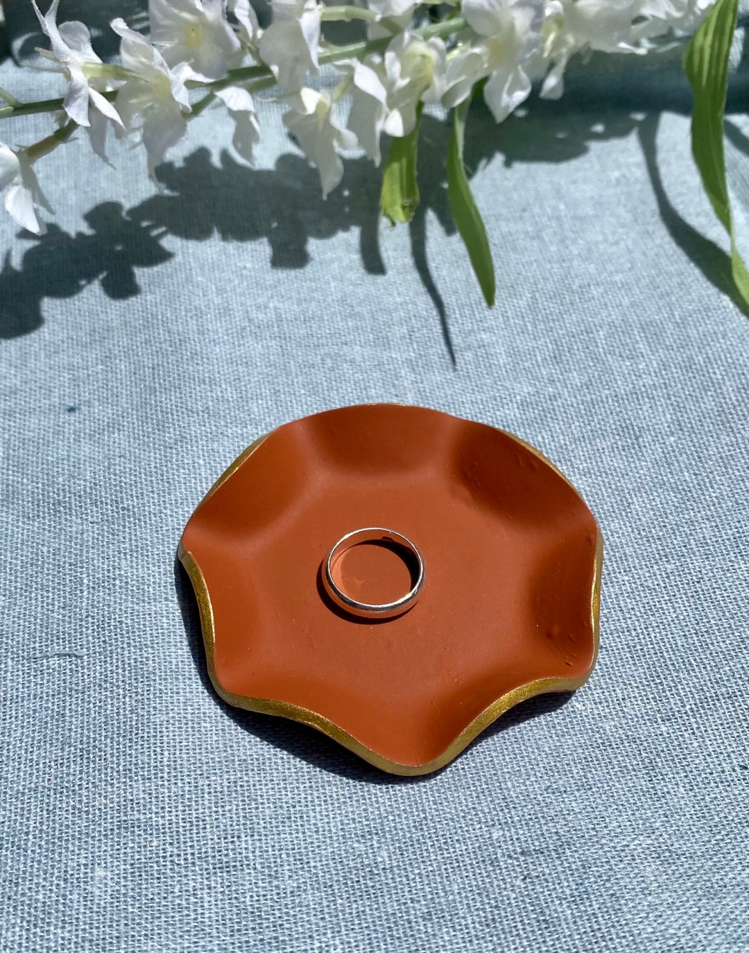 Terracotta Large Trinket Tray | Polymer Clay | Ring Dish - Etsy