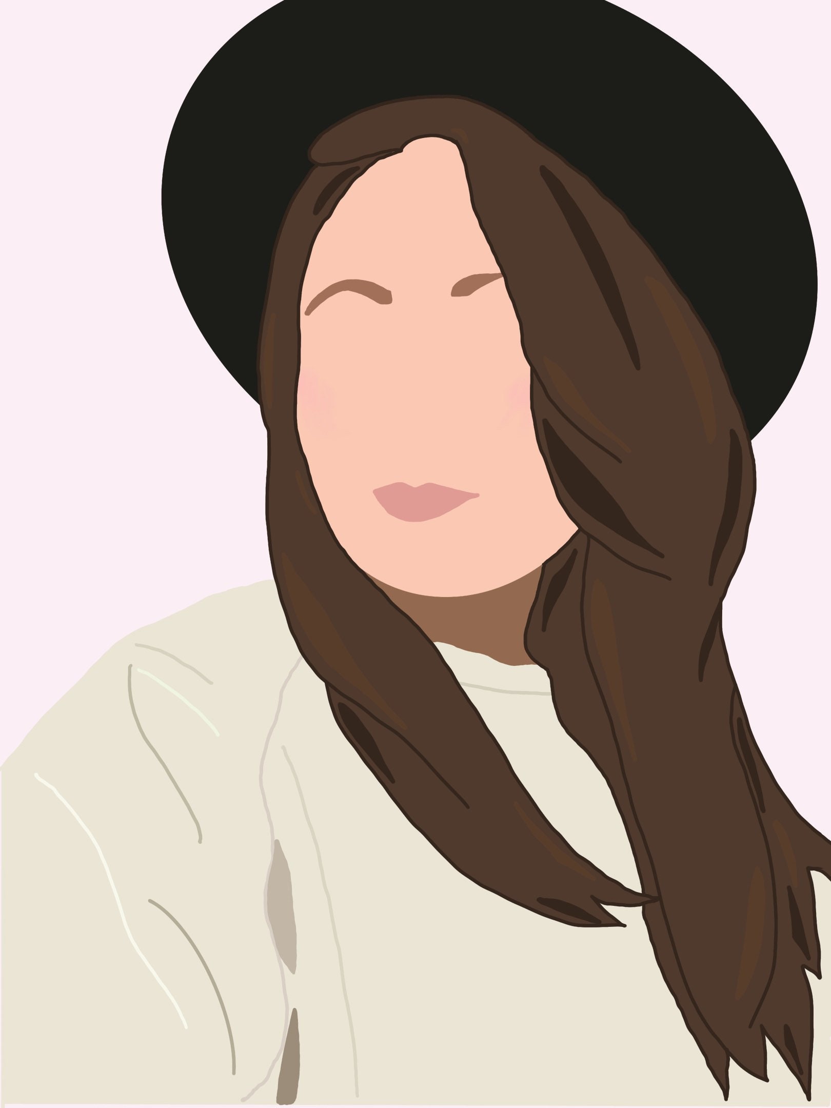 Ilustración digital de retratos sin rostro personalizada. | Etsy