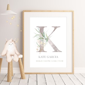 K | Native Australian Flora Collection | Initial Letter Print ...