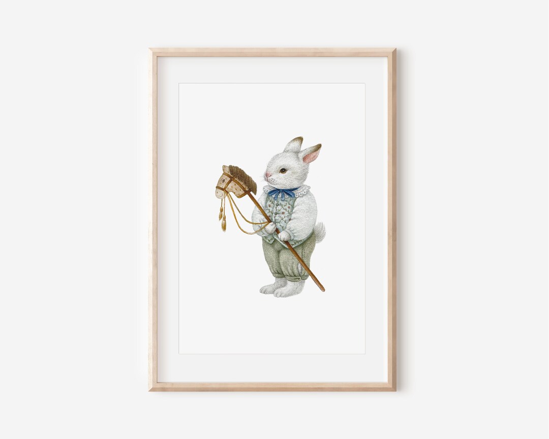 Peter | Floral Fable Collection | Watercolor Print | Pure White ...