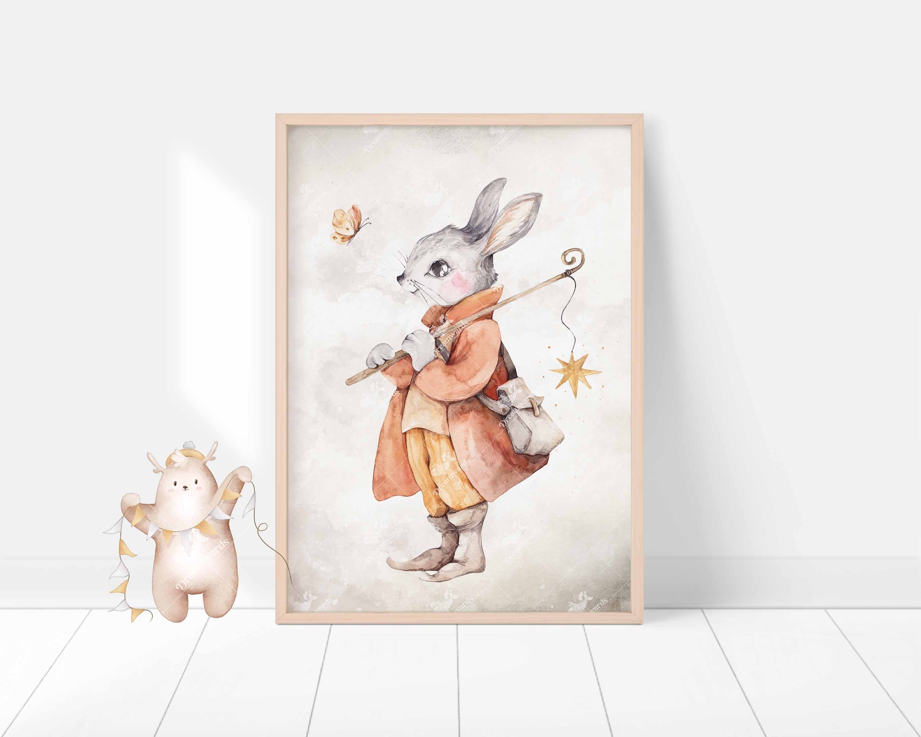 Robin the Rabbit | Dreamward Friends Collection | Watercolour Print ...