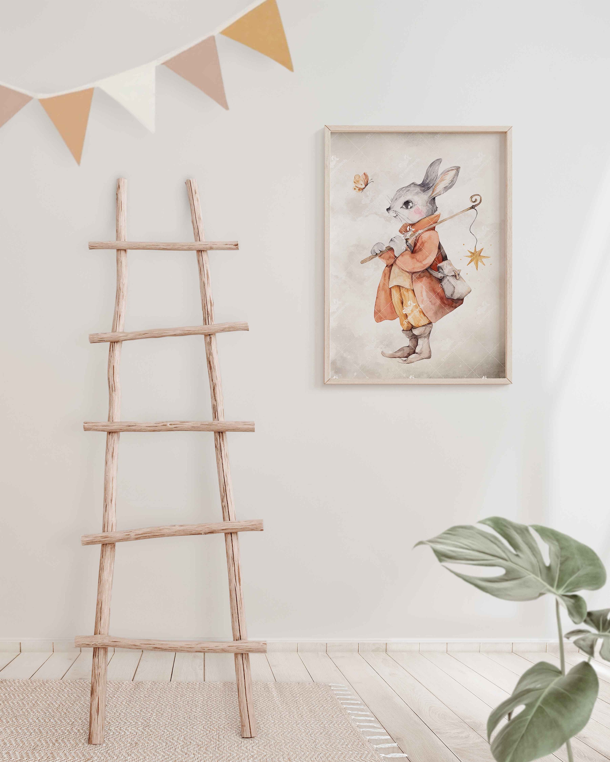Robin the Rabbit | Dreamward Friends Collection | Watercolour Print ...