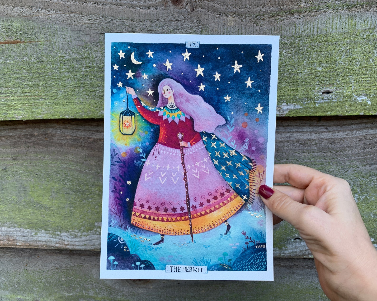 Tarot Card Art Print Tarot Wall Art Tarot Card Illustration - Etsy