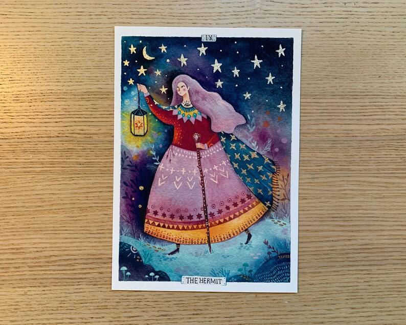 Tarot Card Art Print Tarot Wall Art Tarot Card Illustration - Etsy
