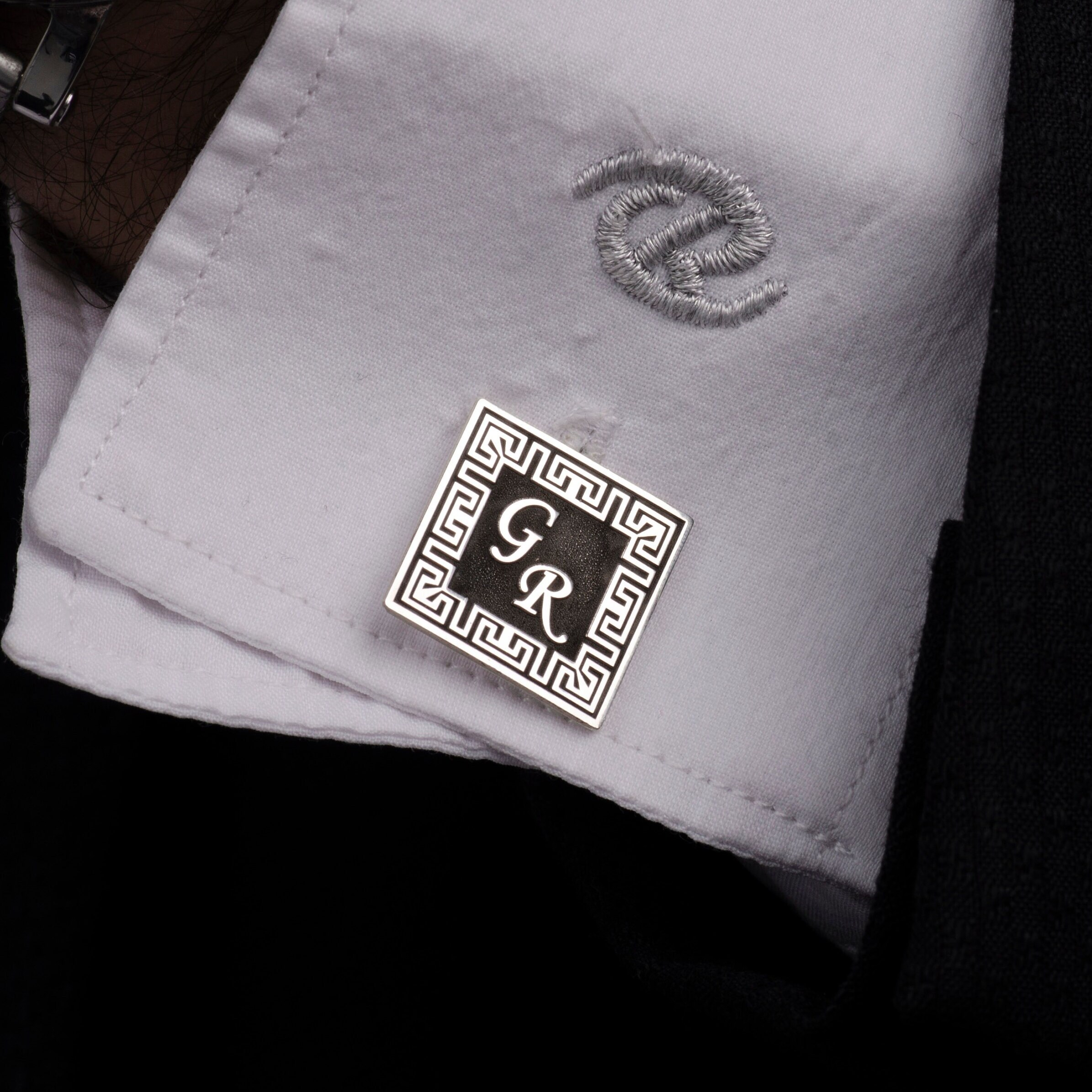 Custom Silver Lapel Pin, Personalized Initials Lapel Pin, Gift for Dad ...