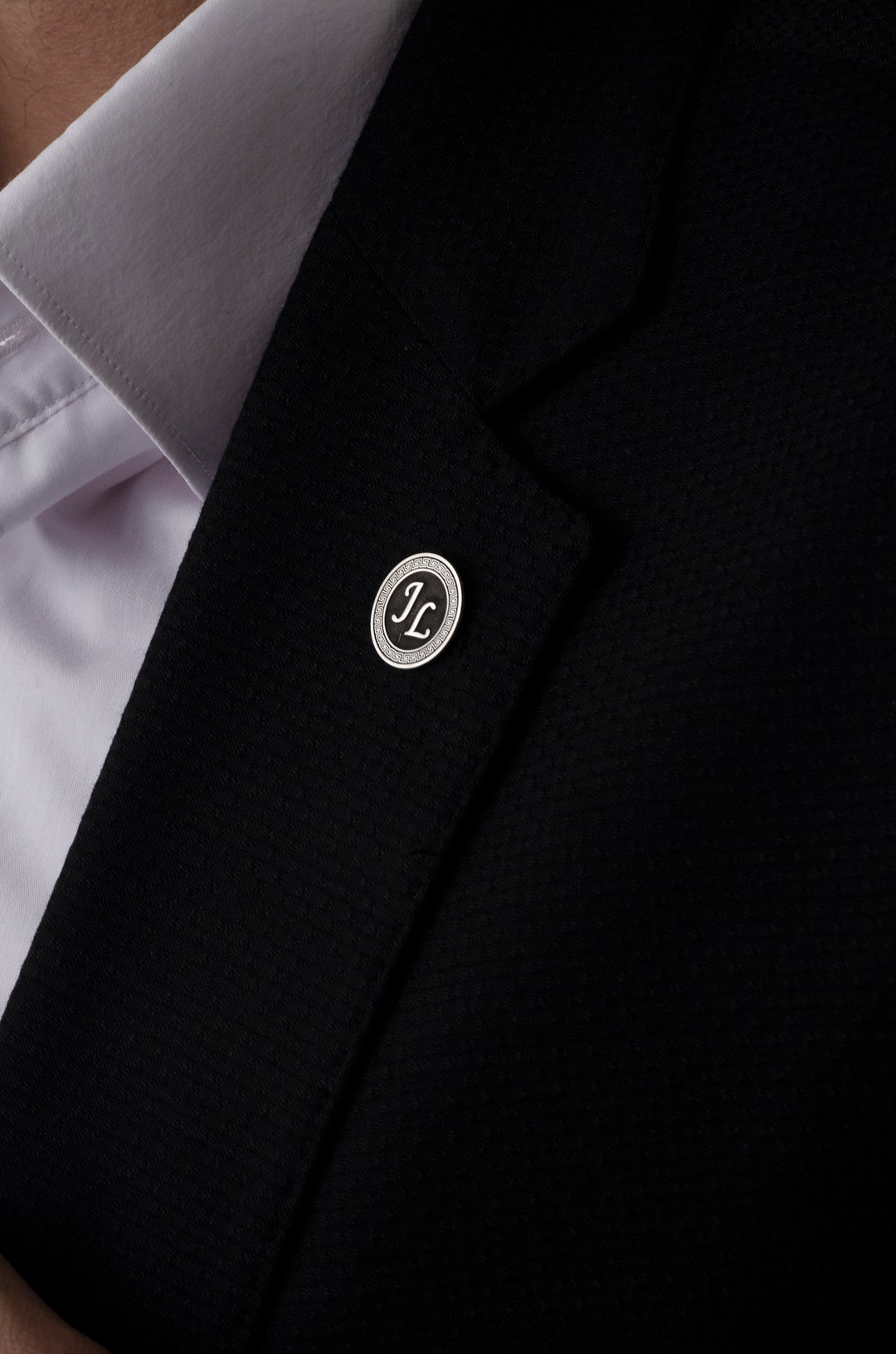 Custom Silver Lapel Pin, Personalized Initials Lapel Pin, Gift for Dad ...