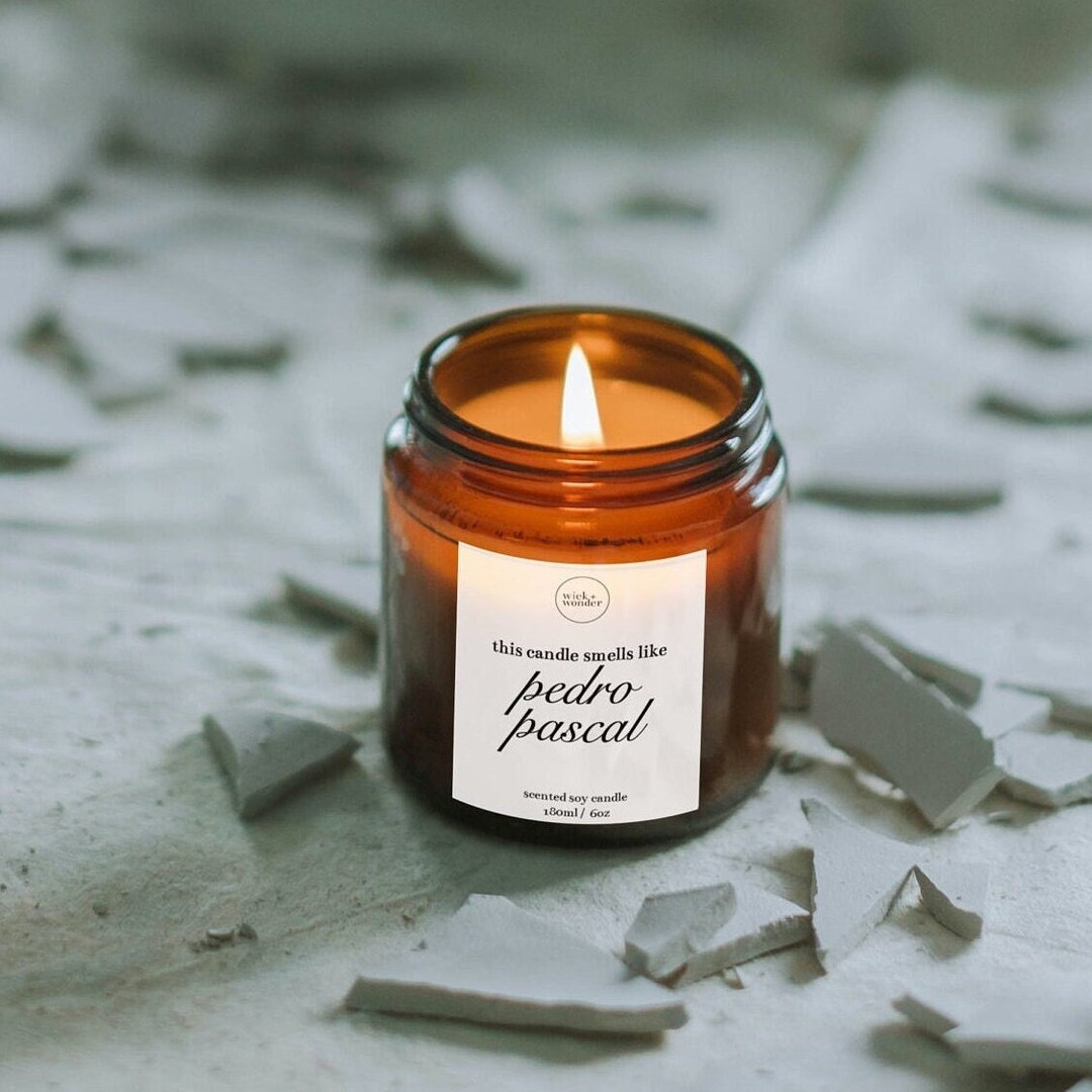 Smells Like Pedro Pascal Candle, Gift for Film Buff, Pedro Pascal Gift ...