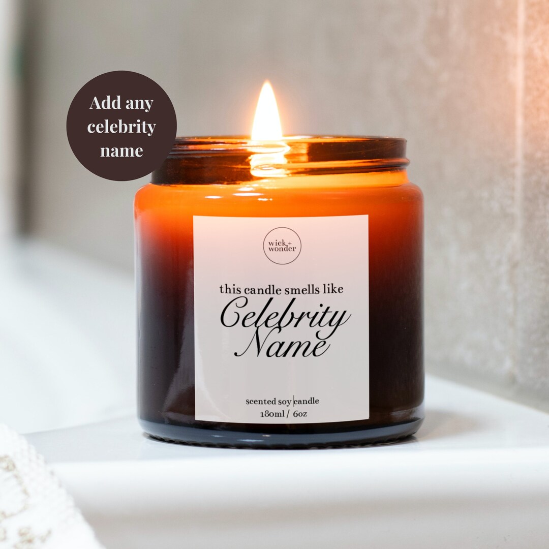 This Smells Like Custom Celebrity Candle, Personalised Smells Like ...