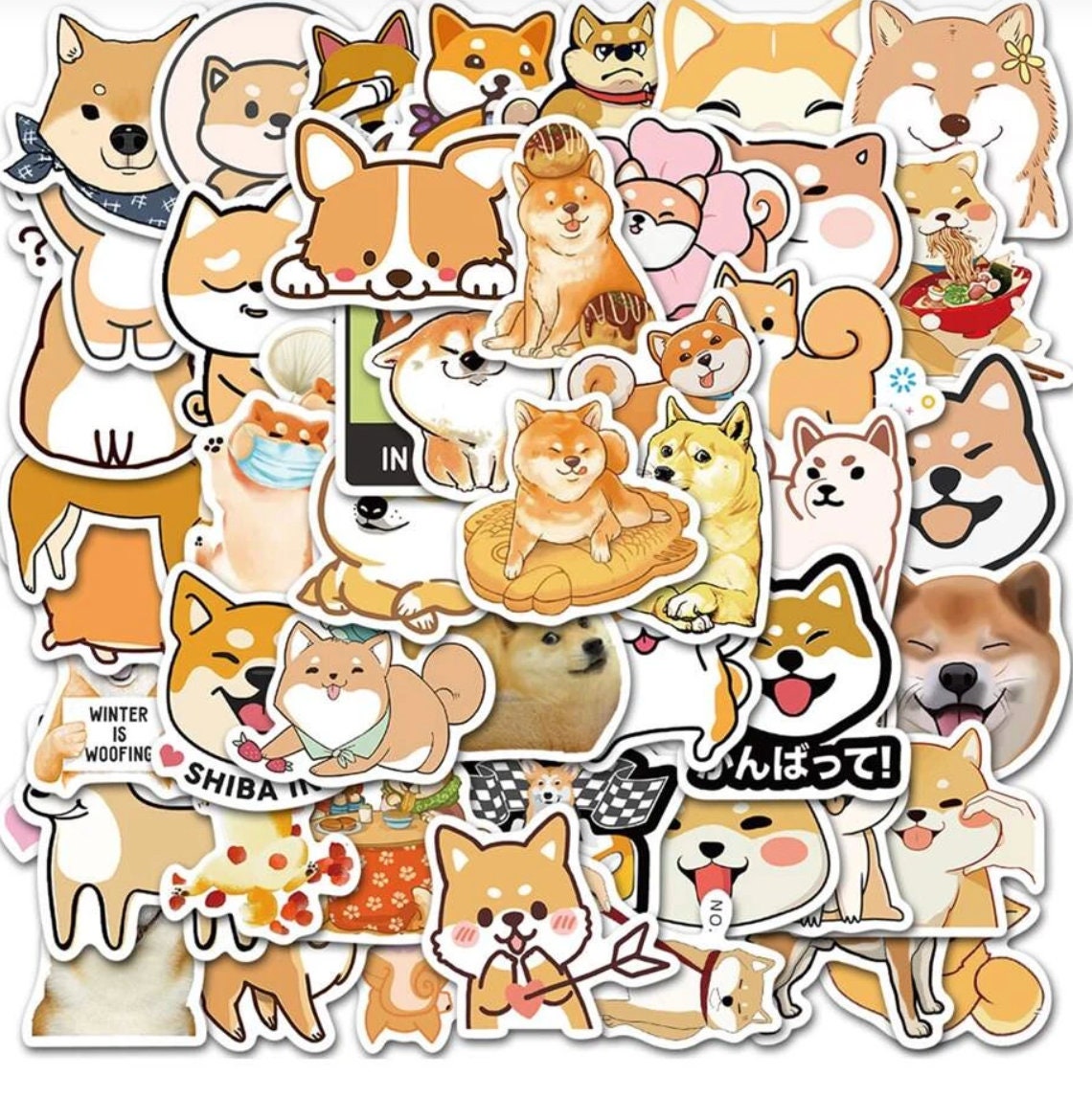 50 / 25 Pack Shiba Inu Stickers Shiba Inu Lover Stickers - Etsy