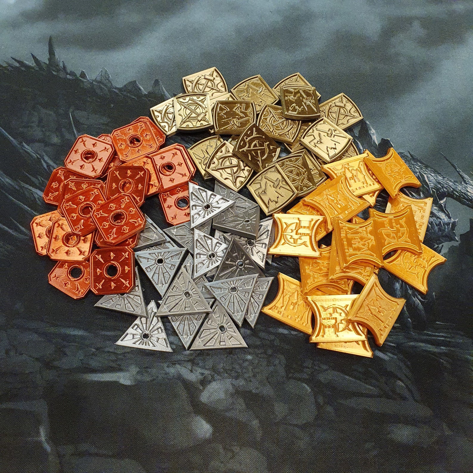 80 Electrum Gold Silver and Copper Pieces 3D Printed Coins | Etsy