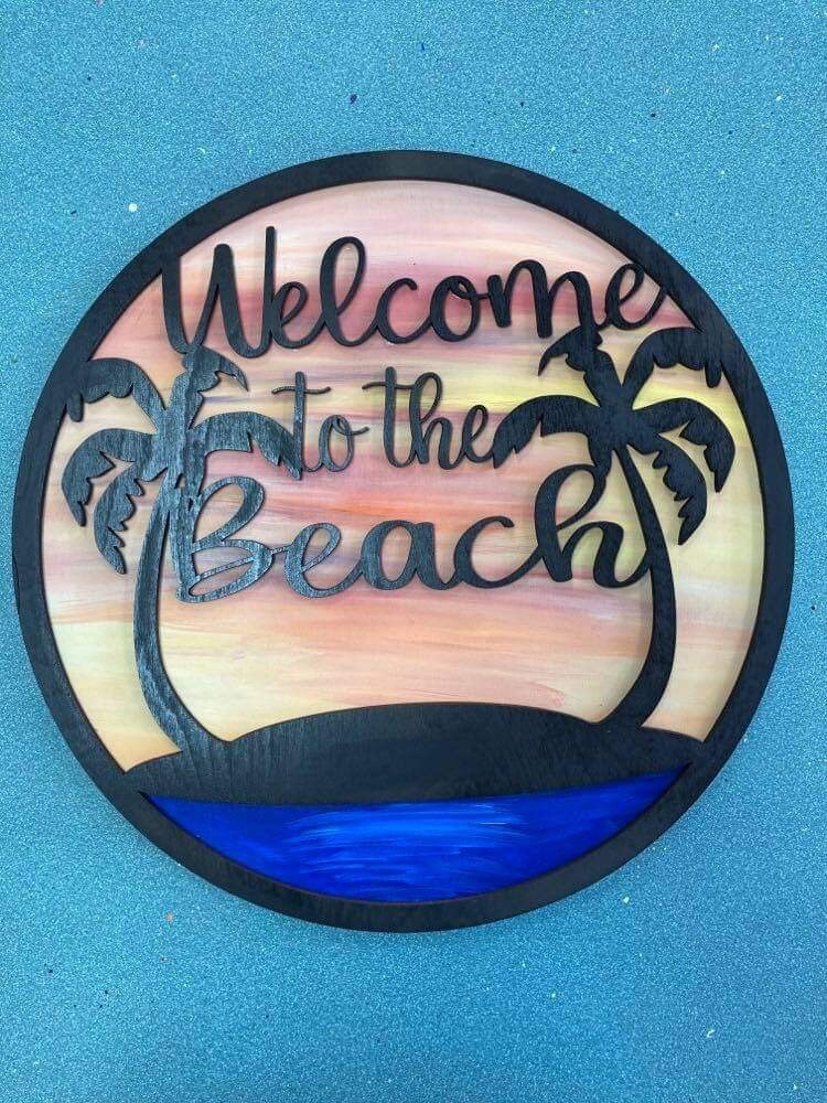 Welcome to the Beach-svg Only-for Laser - Etsy