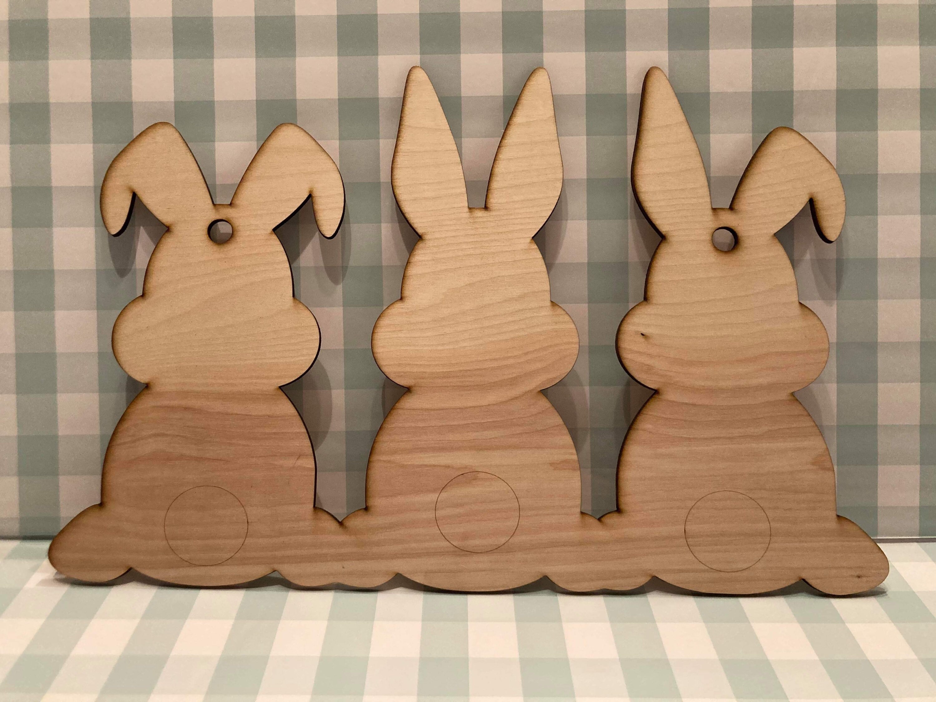 3 Bunnies-svg for Laser Cutter - Etsy