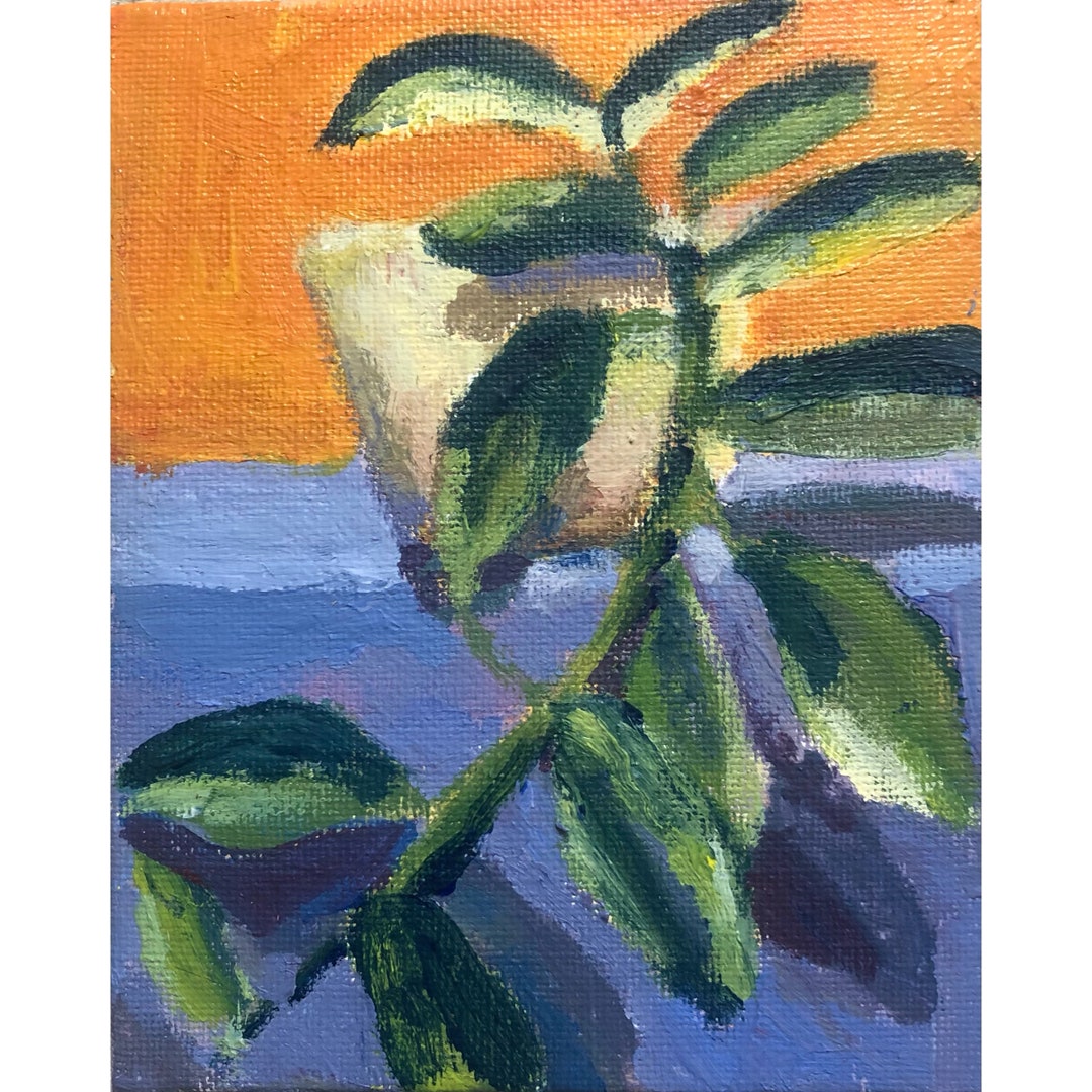 Plant Still Life | Acrylic Art Piece | Home Decor - Etsy