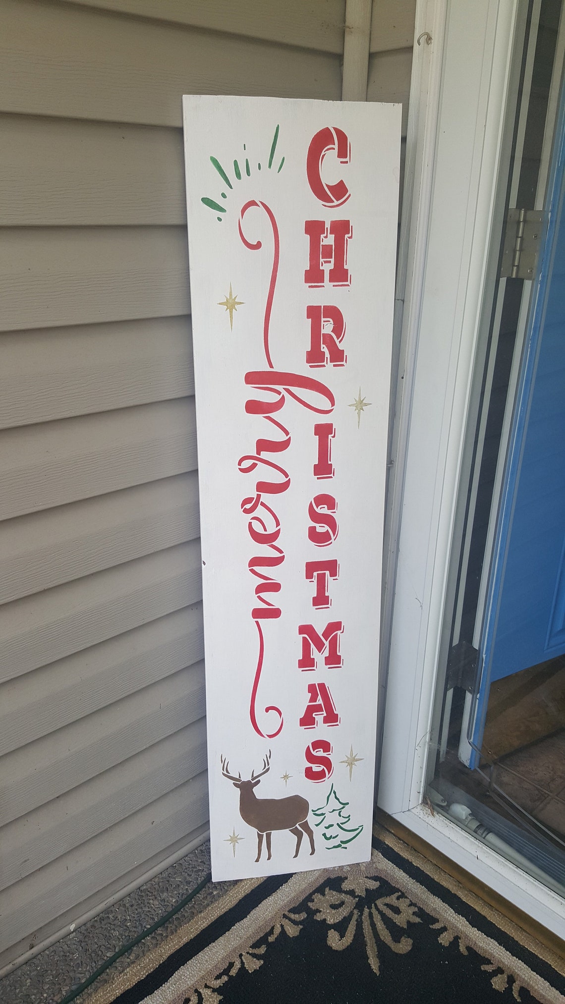 Christmas 4' Porch Leaner - Etsy