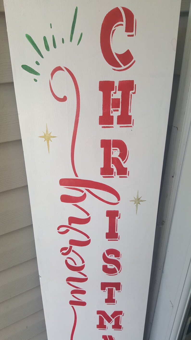 Christmas 4' Porch Leaner - Etsy