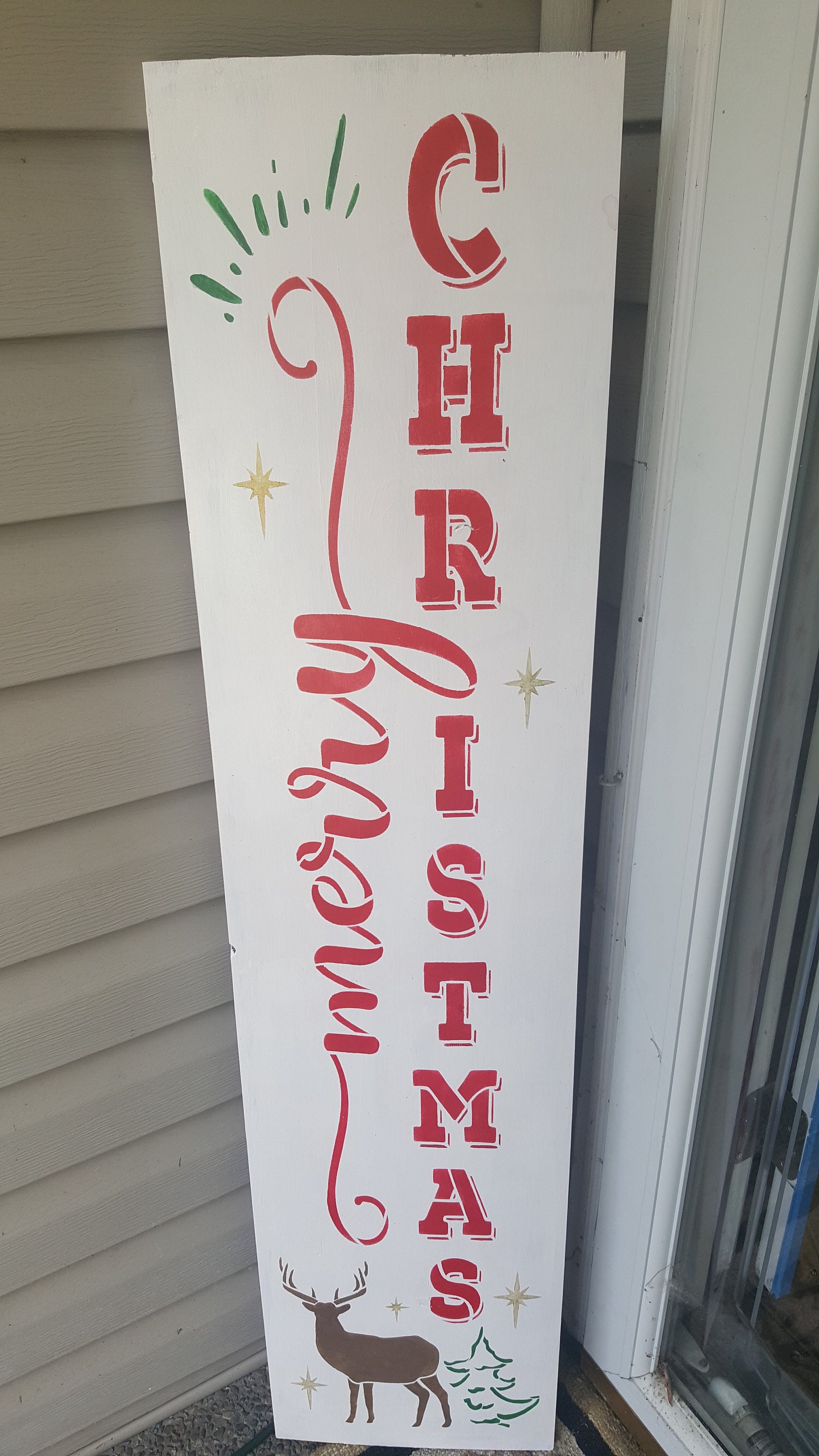 Christmas 4' Porch Leaner - Etsy