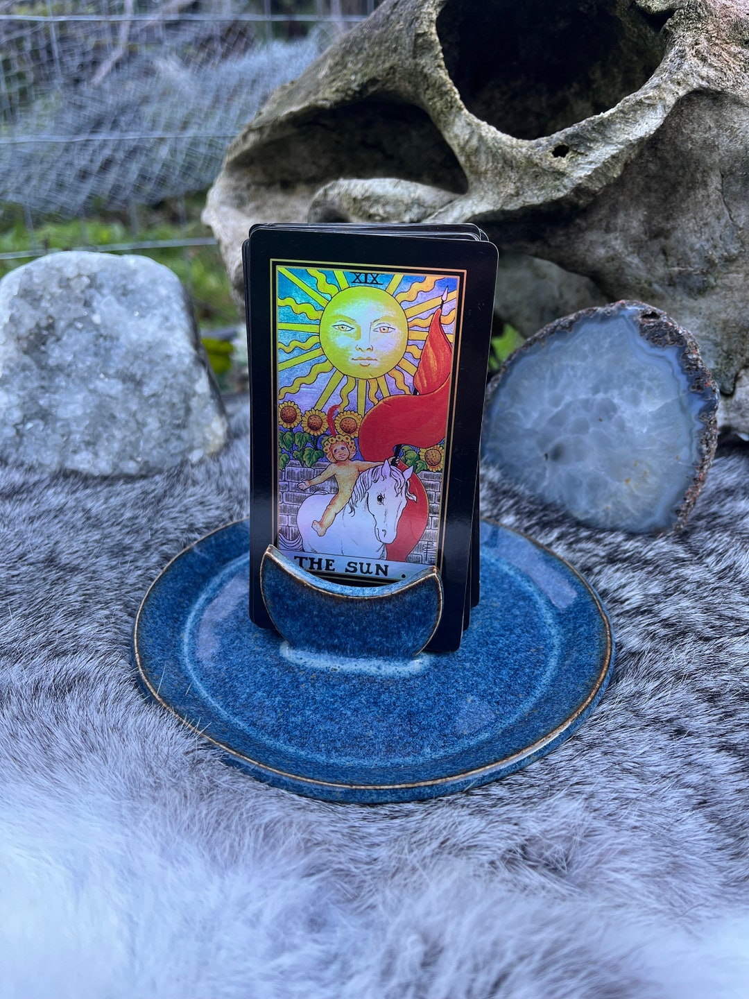 Ceramic Card Holder, Ceramic Tarot Deck Display, Card Holder, Tarot ...
