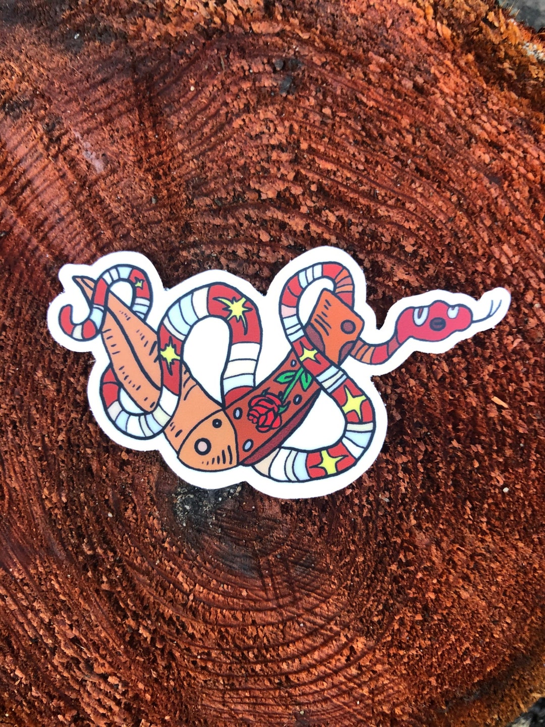 Old West Snake Sticker, Snake Sticker, Cowgirl Sticker, Cowboy Sticker ...