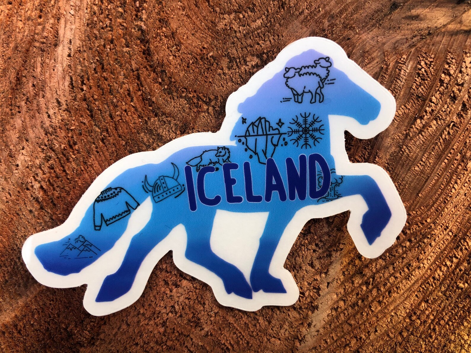 Iceland Sticker Icelandic Sticker Icelandic Pony Icelandic - Etsy