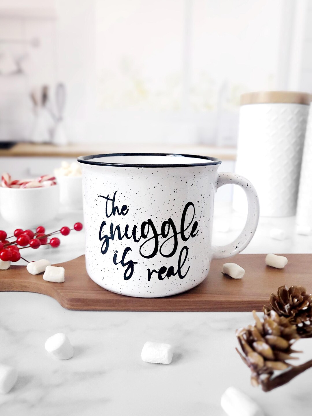 The Snuggle is Real Mug | Cozy Coffee Cup | Winter Hot Cocoa Mug ...