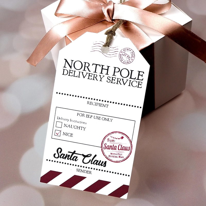 Naughty or Nice Tags - Etsy