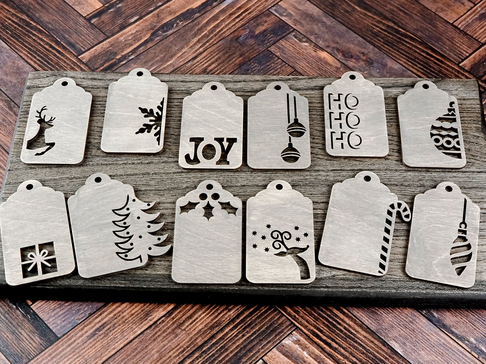 Classic Holiday Icon Gift Tags & Stocking Charms, Stocking Stuffer ...