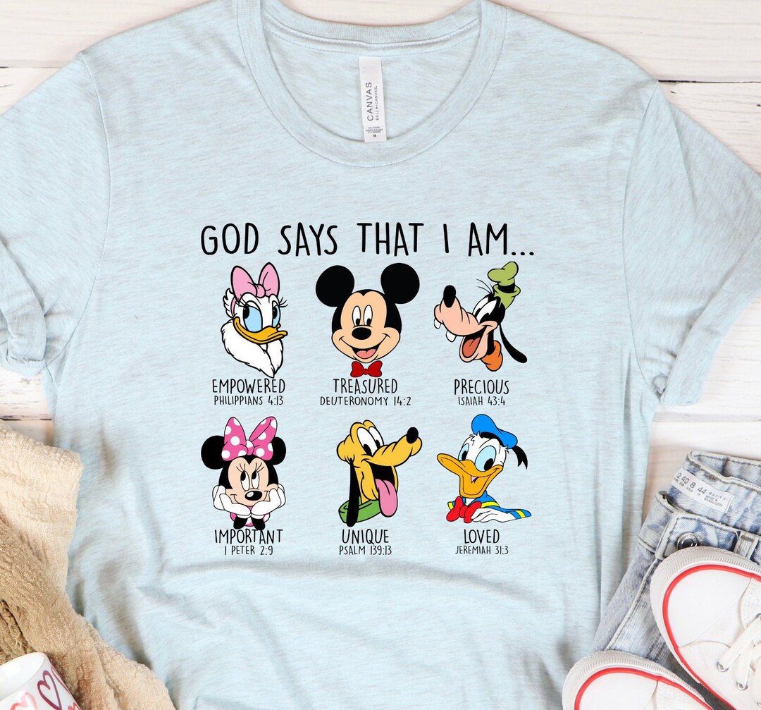 God Says That I Am Mickey Mouse and Friends Shirt, Minnie Mouse Fan ...