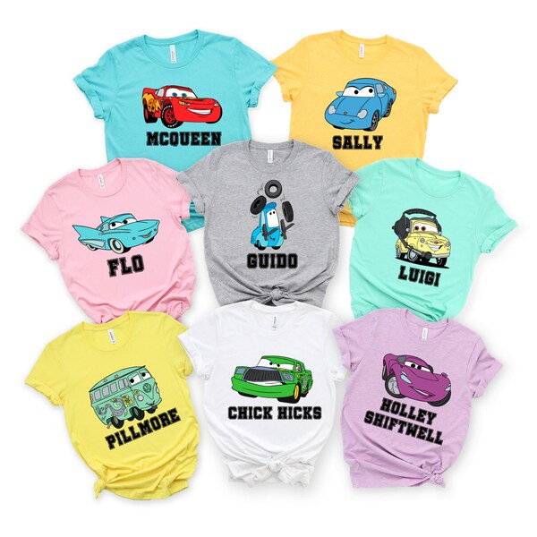 Cars Characters Shirt - Etsy