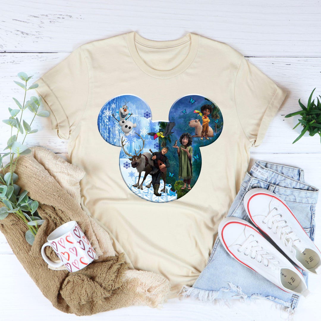 Disney Frozen and Encanto Male Characters Shirt, Encanto Bruno Antonio ...