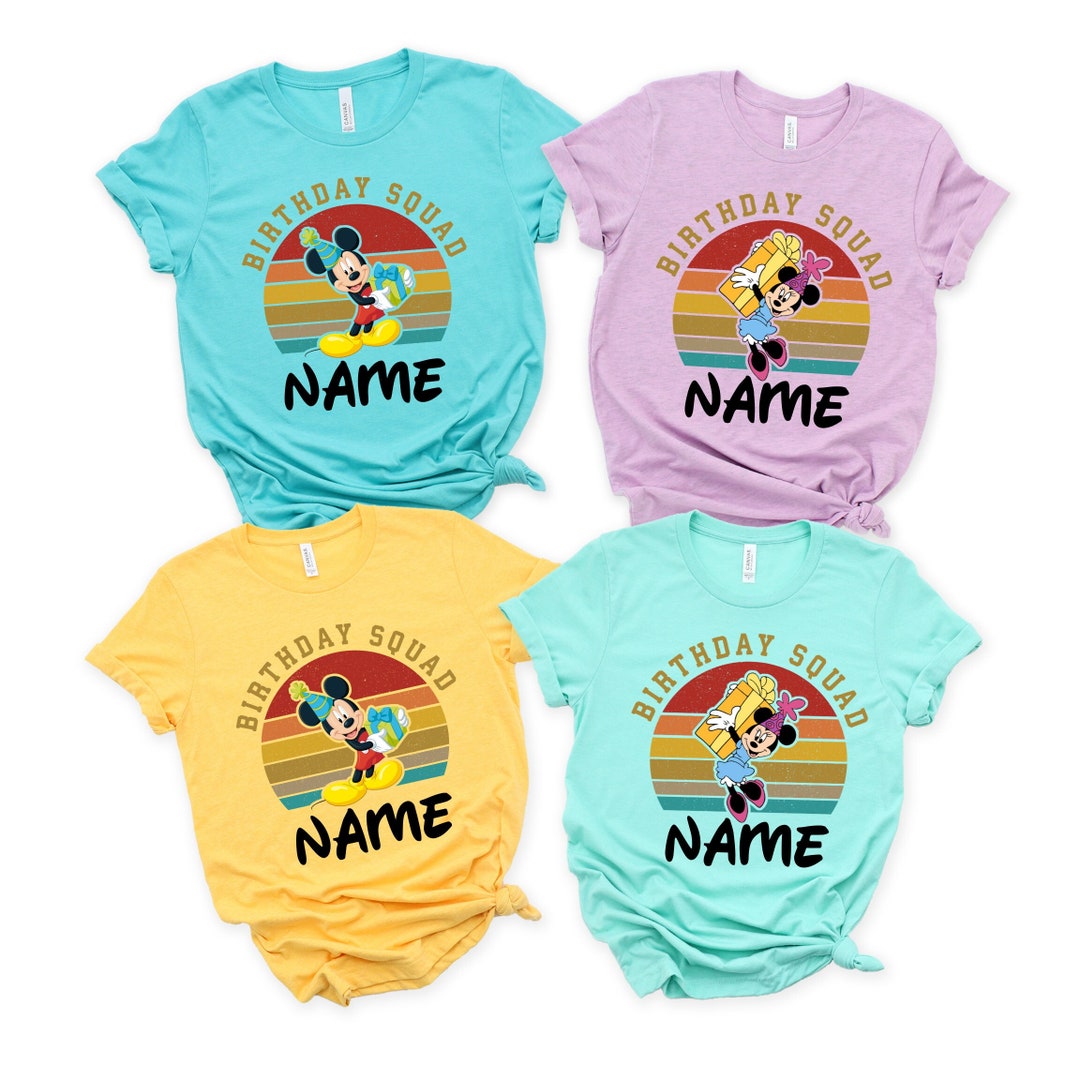 Disneyland Matching Birthday Shirts,disney Family Birthday Trip,disney ...