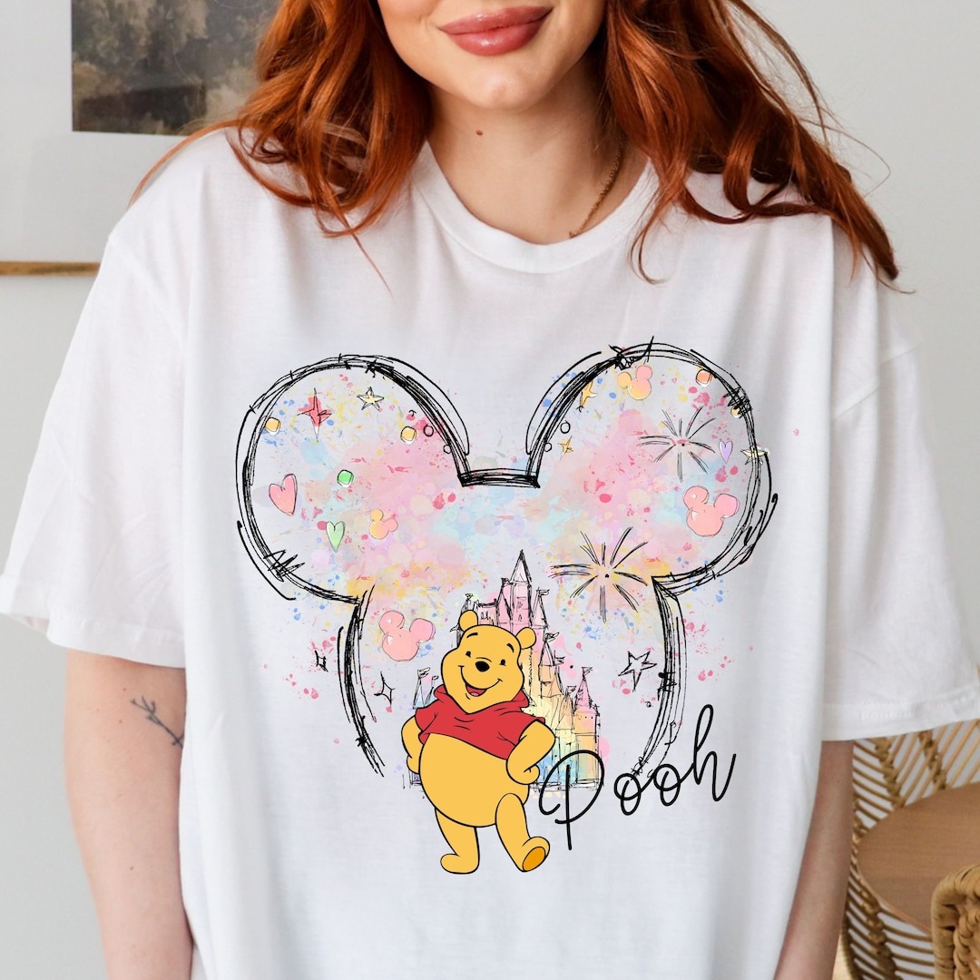 Disney Pooh Shirt, Disney Matching, Disney Watercolor Castle, Disney ...