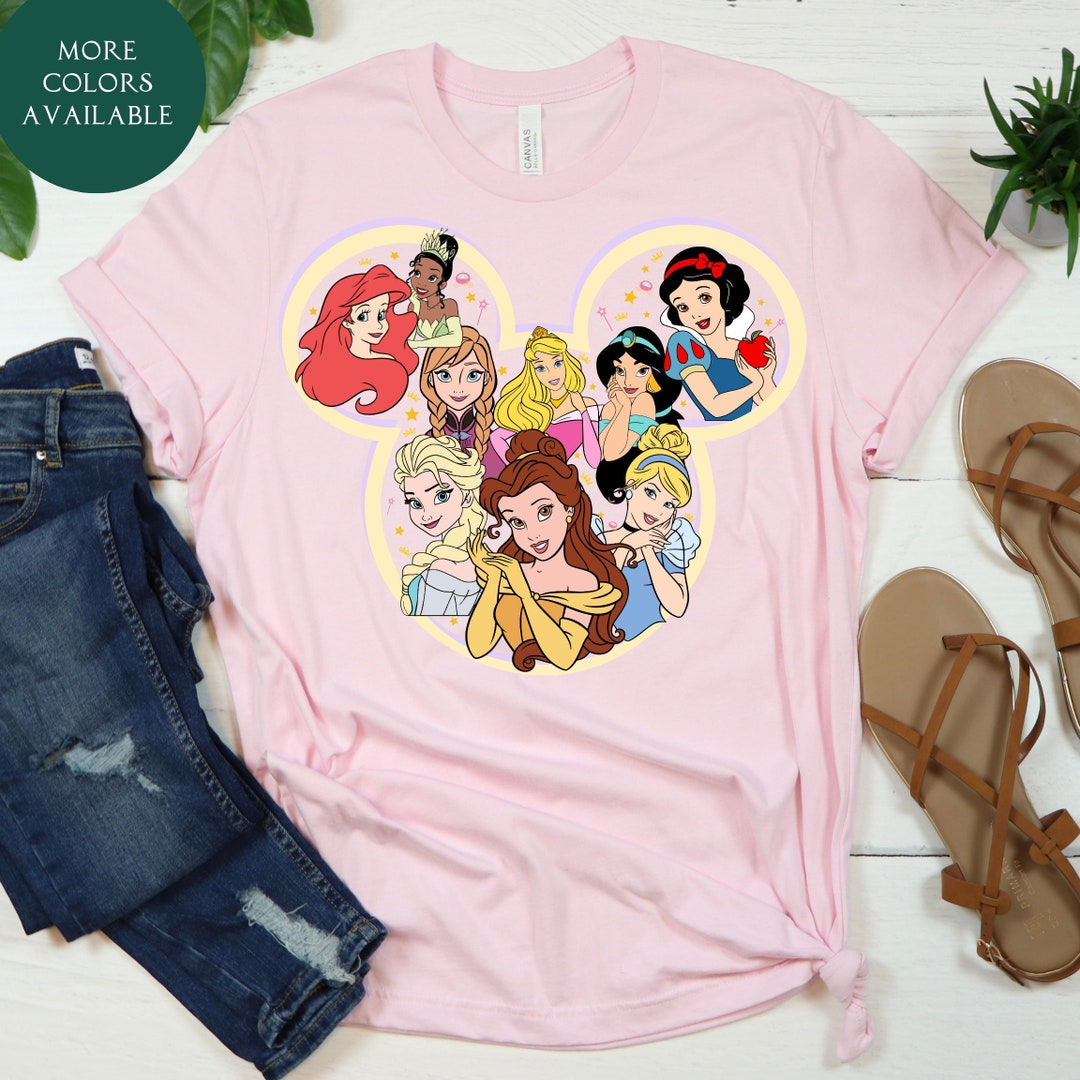 Disney All Princess Shirts, Disney Princess in Mickey Ears,princess ...