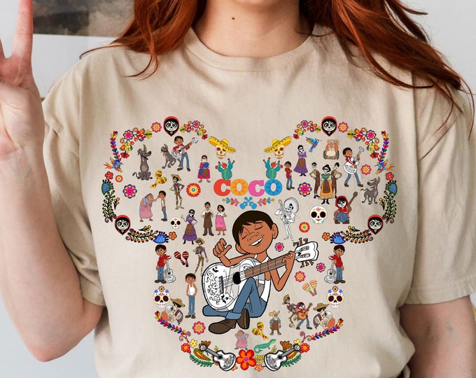 Coco Inspired Magical Shirt, Coco Mickey Ear Shirt, Disney Family Trip ...