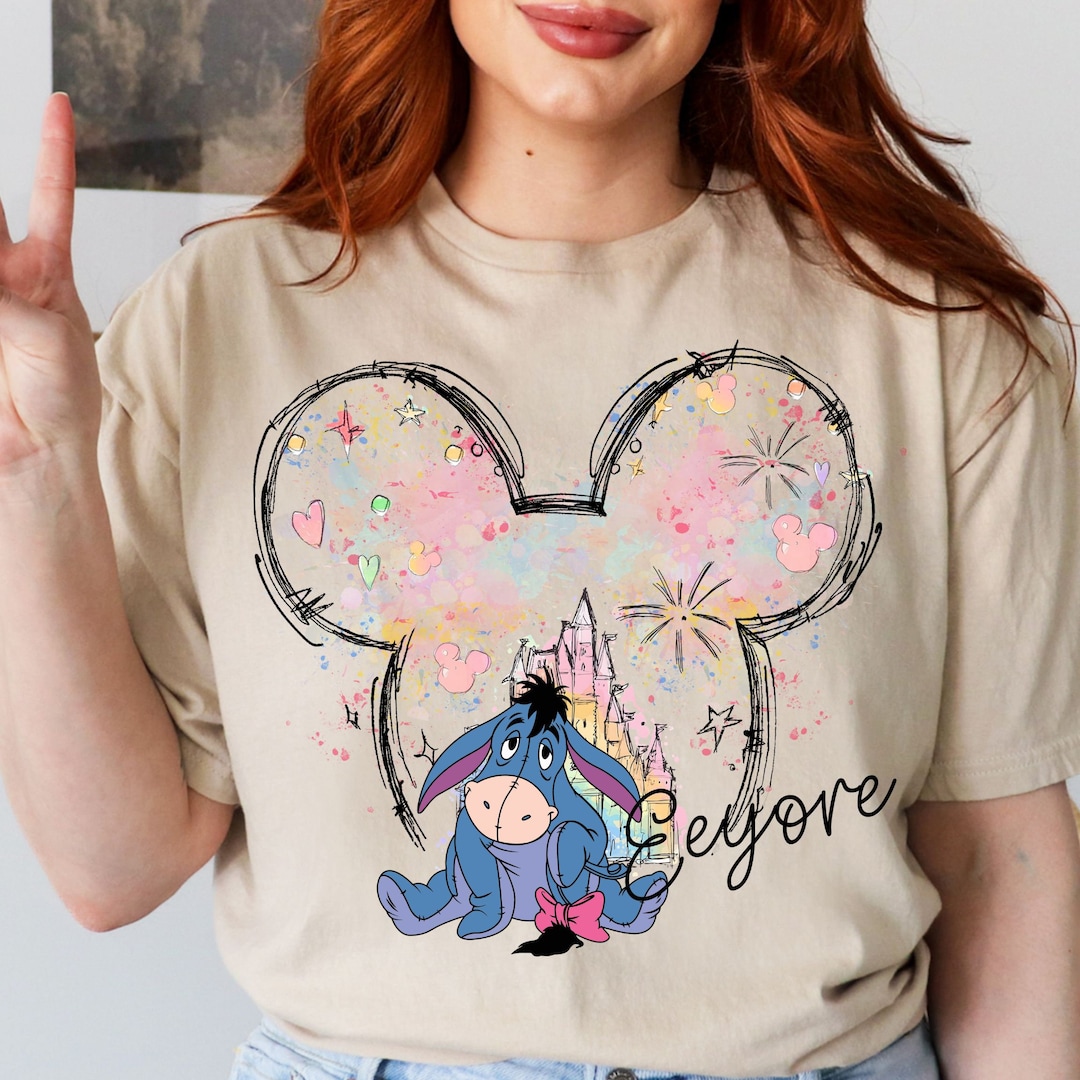 Disney Eeyore Shirt, Disney Castle, Watercolor, Disney Matching, Mickey ...