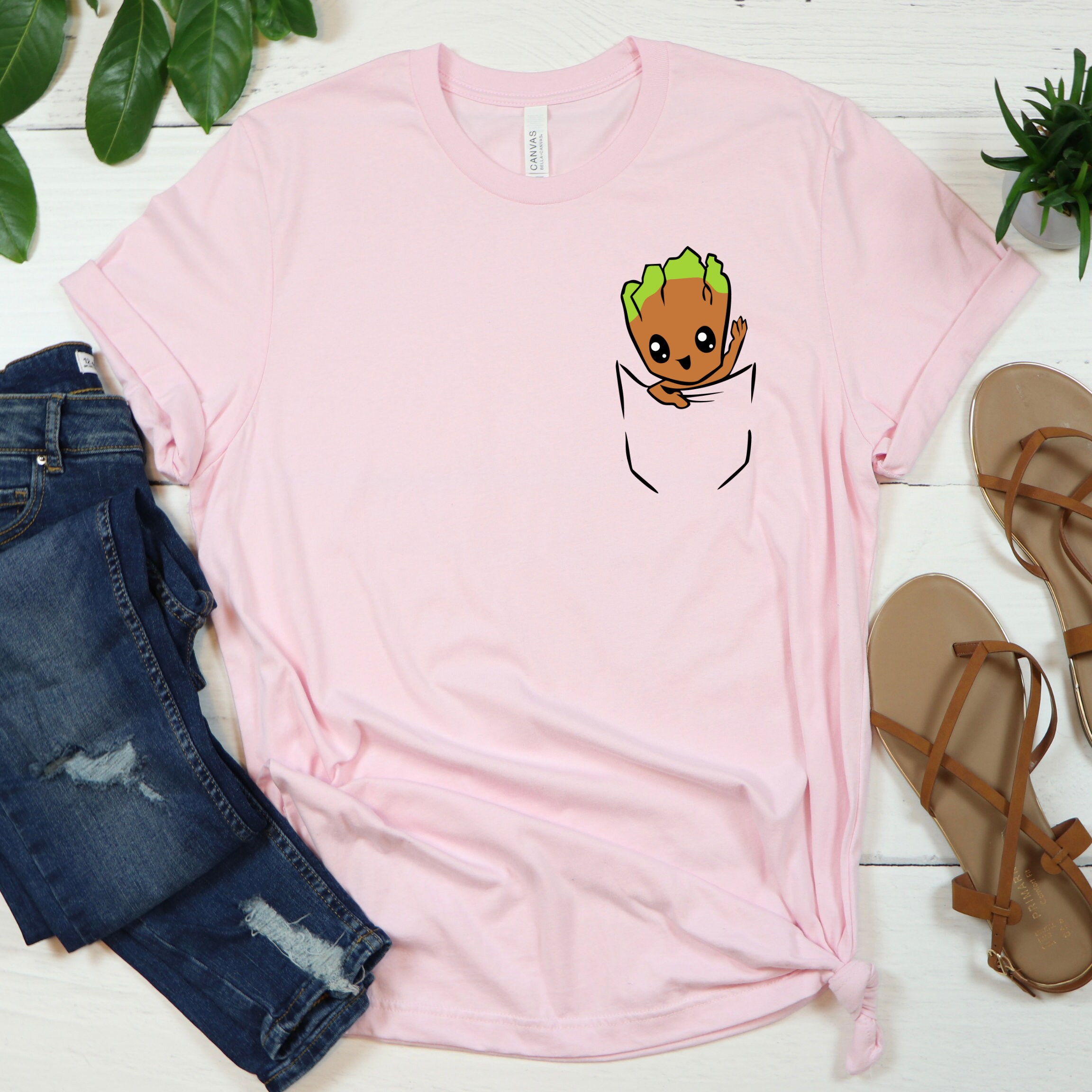 Baby Groot Pocket Shirt I'm Groot Tee Guardians of the - Etsy