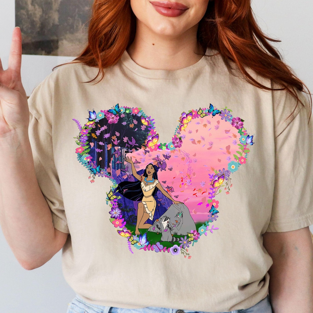 Pocahontas Mickey Ears Shirt, Disney Pocahontas Tee, Pocahontas and ...
