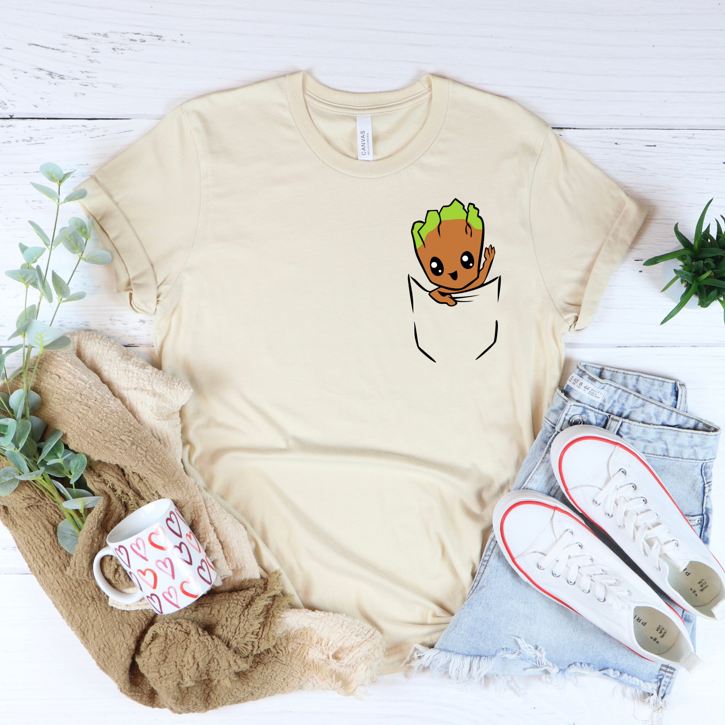 Baby Groot Pocket Shirt I'm Groot Tee Guardians of the - Etsy