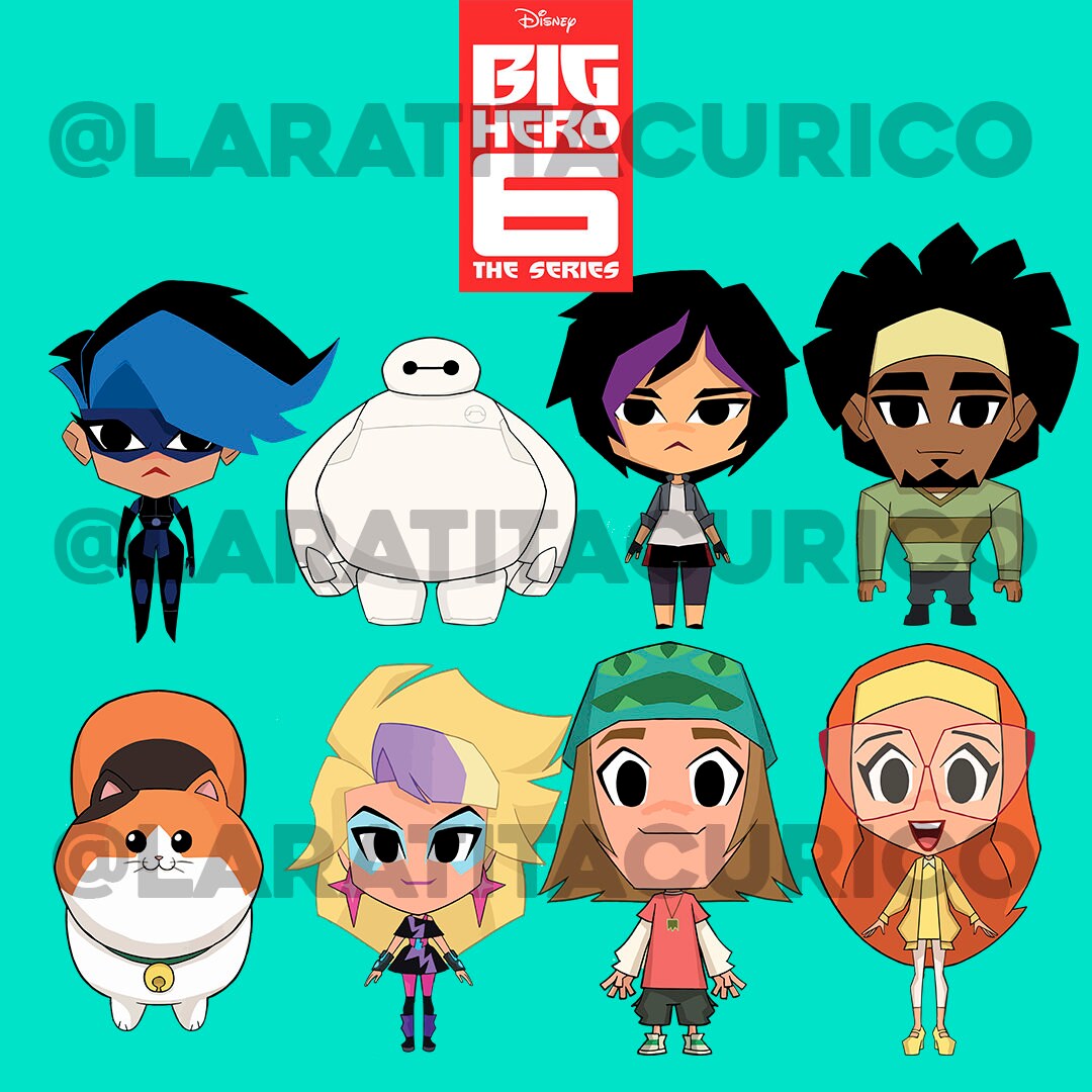 Characters From Big Hero 6 the Animated Series. - Etsy