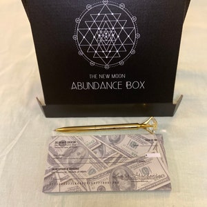 The New Moon Abundance Box law of Attraction Alchemy Tool | Etsy