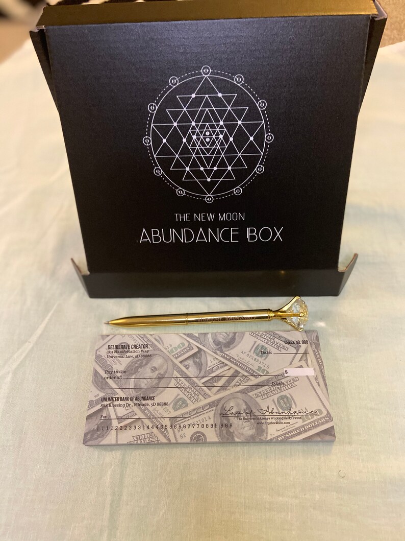 The New Moon Abundance Box law of Attraction Alchemy Tool | Etsy