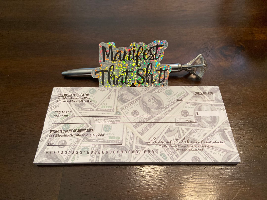Law of Assumption - Law of Attraction - Abundance Checkbook - Etsy